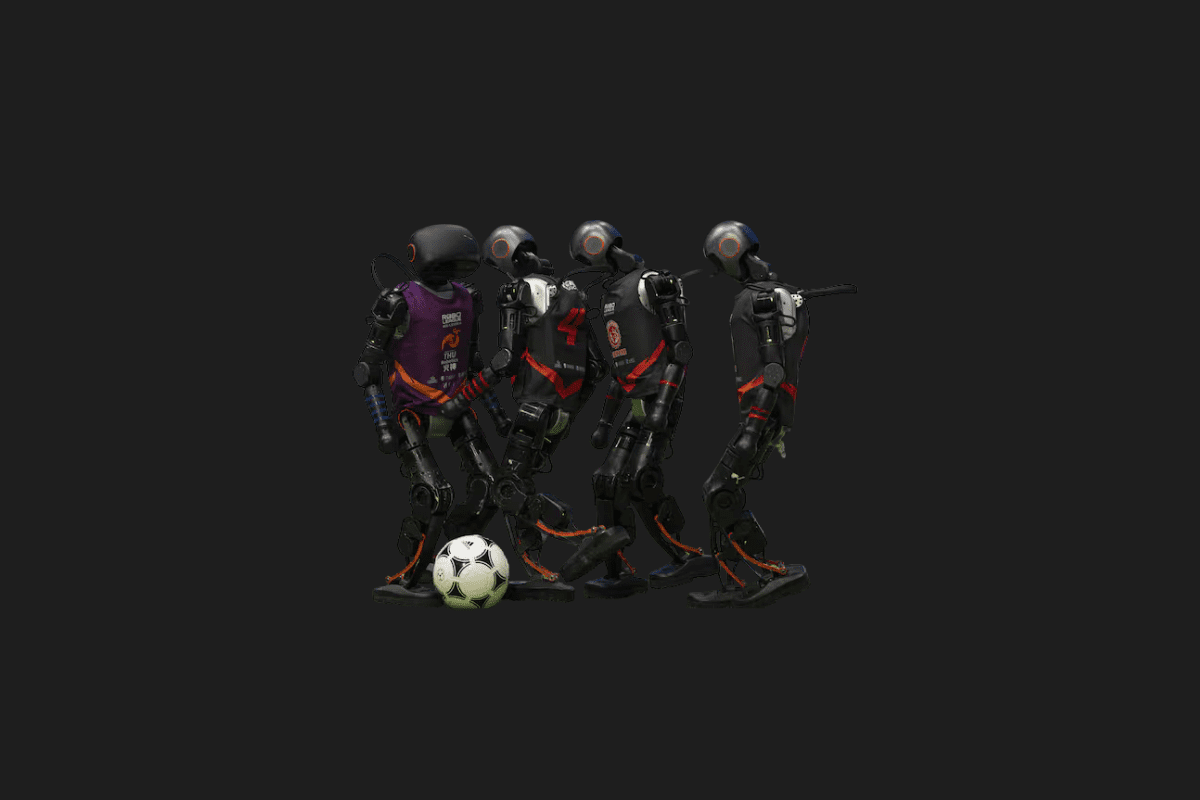 AI-Powered Mini-Humanoid Robots Play Football Match | Metaverse Planet